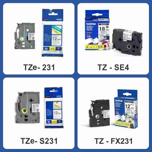P-Touch TZ Labels